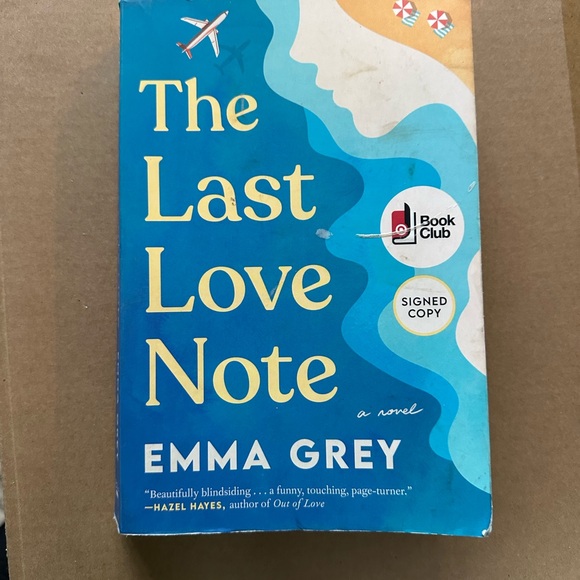 Other | The Last Love Note By Emma Grey Blue And Yellow Cover | Poshmark